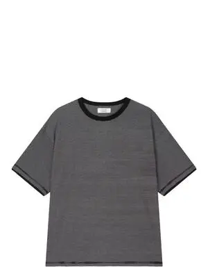 STUDIO TOMBOY Striped Short-sleeve T-shirt Black