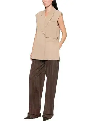 IMPERIAL IMPERIAL Sleeveless Notched Lapels Gilet