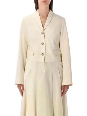 BY MALENE BIRGER Harriet Cropped Single-breasted Blazer - Neutrals