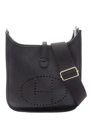 Hermès Hermès 2026 PM Evelyne III Clemence Shoulder Bag Black