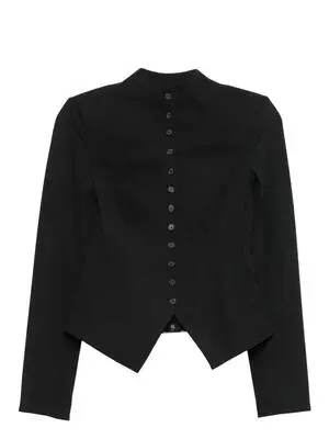 Staud Adrian Fitted Button-up Jacket - Black