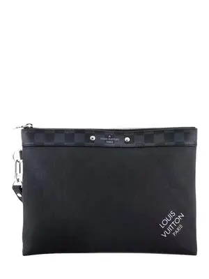 LOUIS VUITTON Damier Infini Pochette Clutch - Black