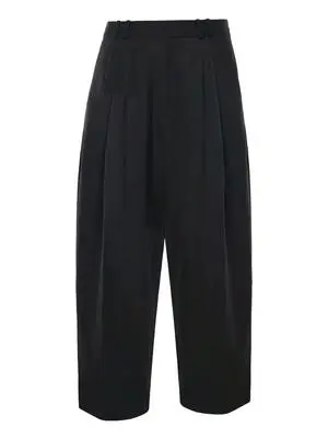 Studio Nicholson Pleated Front Tailored Trousers - Black