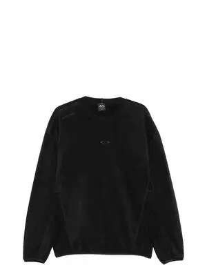 Oakley Slush Logo-embroidered Crewneck Sweatshirt - Black