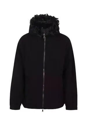 NOUMENO CONCEPT Floral Embellished Zip-up Hoodie - Black