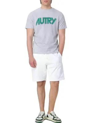 AUTRY Logo-print Cotton T-shirt - Grey