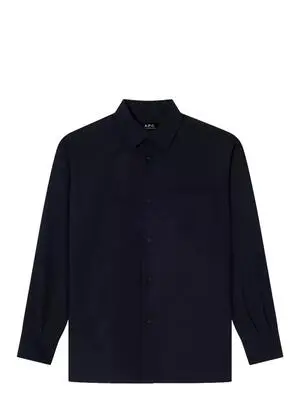 A.p.c. Button-up Chest-pocket Jacket - Blue