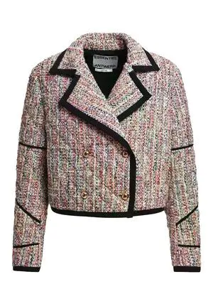 ESSENTIEL ANTWERP Essentiel Antwerp Quilted Double-Breasted Cropped Jacket