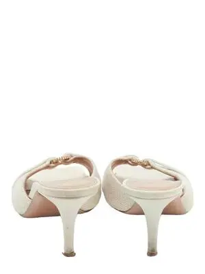 MALONE SOULIERS Patricia Slide Sandals - White