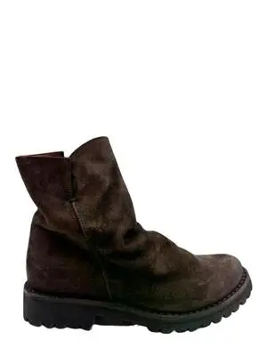 Fiorentini + Baker Suede Zip Up Chunky Sole Boots - Brown