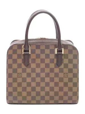 LOUIS VUITTON Damier Ébène Triana Handbag - Brown
