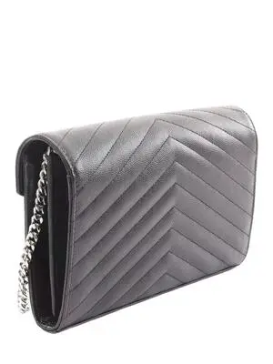Saint Laurent Saint Laurent Cassandra Cross Body Bag Black