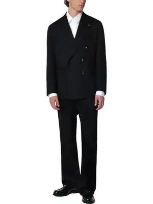 Tagliatore New York Double-breasted Suit - Black