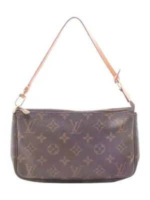 LOUIS VUITTON Monogram Pochette Accessoires Handbag - Brown