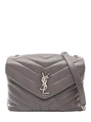 Saint Laurent Saint Laurent Small Loulou Shoulder Bag Grey