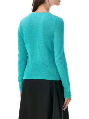 Studio Nicholson Eyla Crew-neck Knit Sweater - Blue