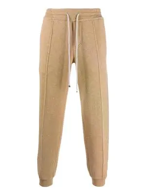 Brunello Cucinelli Drawstring Cashmere Track Pants - Brown