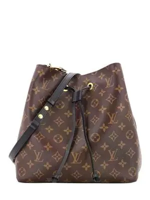 LOUIS VUITTON Monogram Canvas Neonoe Mm Bucket Bag - Brown