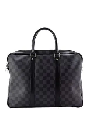 LOUIS VUITTON Damier Graphite Briefcase - Black
