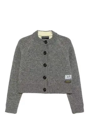 B.B. WALACE Sherman Button-up Cropped Cardigan - Grey