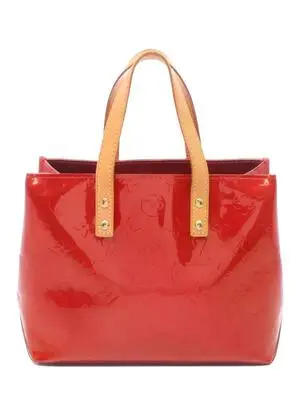 LOUIS VUITTON Monogram Vernis Pm Lead Tote Bag - Red