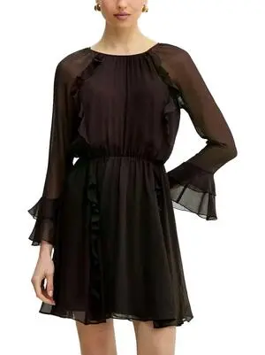MORGAN Morgan Ruffled Mini Dress