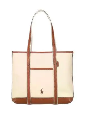 POLO RALPH LAUREN Polo Ralph Lauren Leather Trim Tote Bag