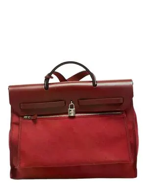 Hermès Hermès Herbag Zip Tote Bag Red