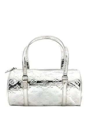 LOUIS VUITTON Papillon Monogram Miroir Satchel - Silver