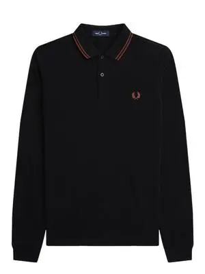 Fred Perry Long-sleeved Polo Shirt - Black