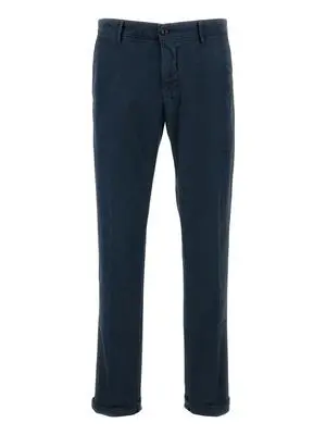 Incotex Incotex Slim Fit Stretch Cotton Blend Pants Blue