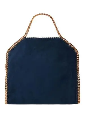 Stella McCartney Stella McCartney Falabella 3-Chain Suede Tote Blu
