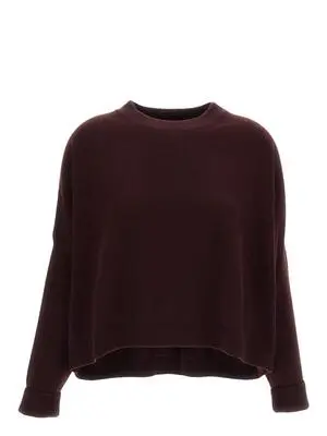 Dusan Loose Cashmere Crew Neck Sweater - Red