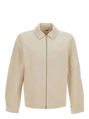 LES DEUX Corduroy Coach Jacket - Bianco