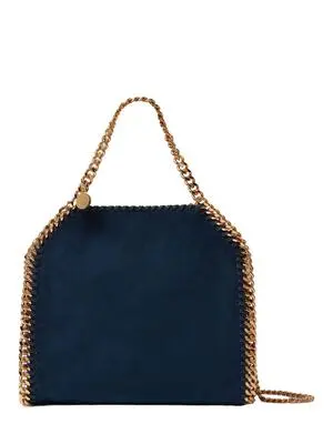 Stella McCartney Stella McCartney Falabella Mini Alter Suede Bag Blu