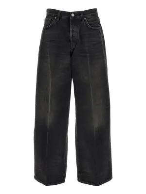 HAIKURE Bethany Vintage Wide Leg Jeans - Black