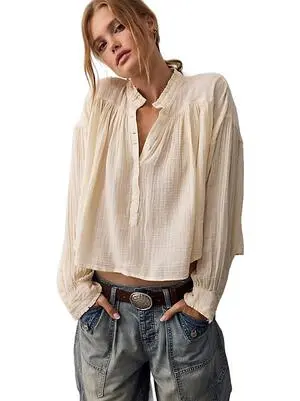 Free People We The Free Sundown Blouse Tofu