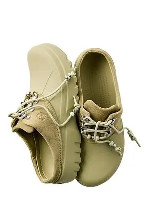CROCS Axle Suede Mules - Tac Green