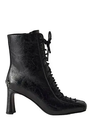 CIRCUS NY BY SAM EDELMAN Kendra Lace-up Block Heel Boots - Black