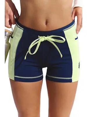 Free People Power Pace Run Shorts - Midnight Navy Combo