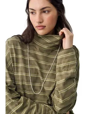 Free People We The Free Nevada Striped Tee - Pine Combo