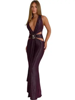 OUTCAST Britt Maxi Dress - Purple