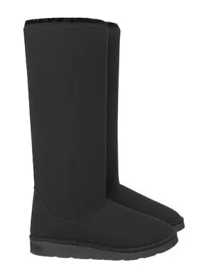 NEW ORCHARD Classic Vegan Knee High Boots - Black