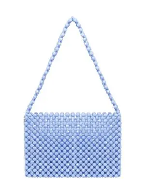 TILLIE BEADS Tillie Beads Color Pop Beaded Shoulder Bag Blue