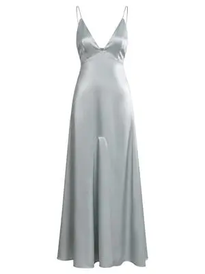 AISL Pale Ice V-neck Maxi Dress