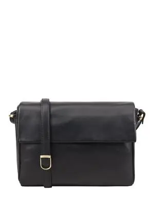 LLOYD BAKER Lavasa Leather Crossbody Bag - Black
