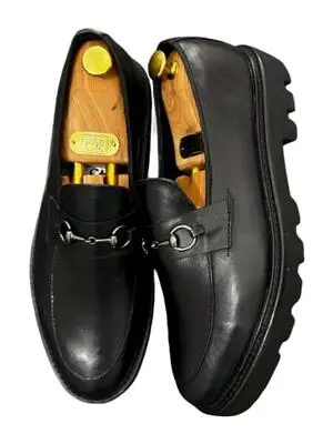 JPO Koch House Horsebit Platform Loafers - Black