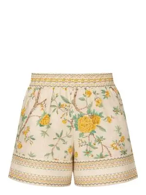 RAISHMA Raffey Cotton Printed Short - Yellow