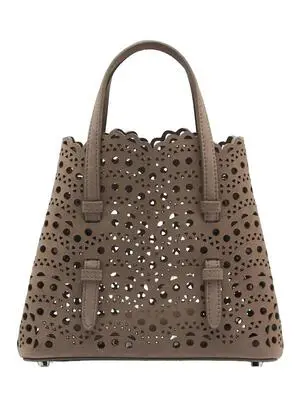 Alaïa Mina 20 Vienne Suede Bag - Beige