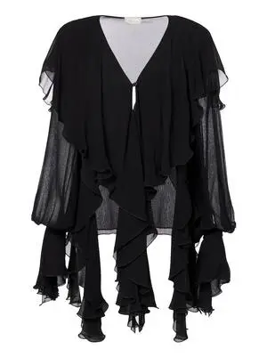 Blumarine Ruffled Blouse - Black